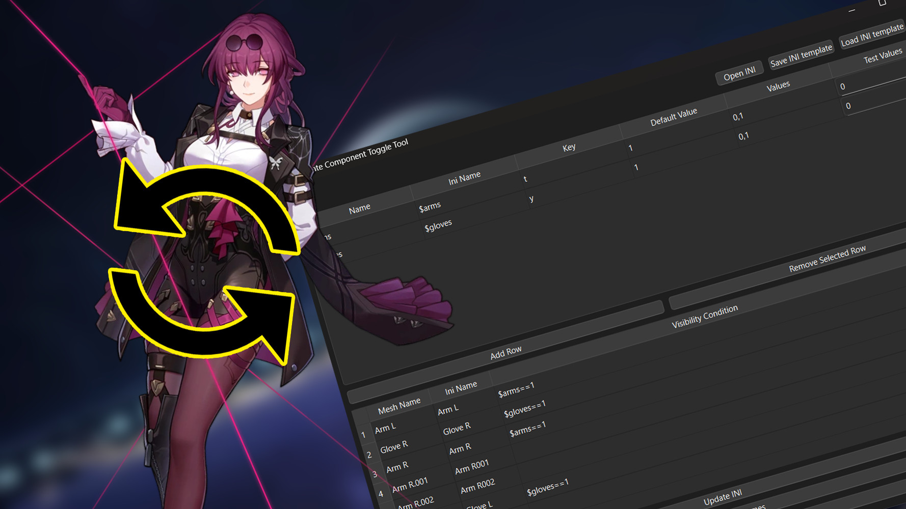 Ultimate Component Toggle Tool - HSR Modding Tool for Honkai Star Rail | HSR Modding Tools