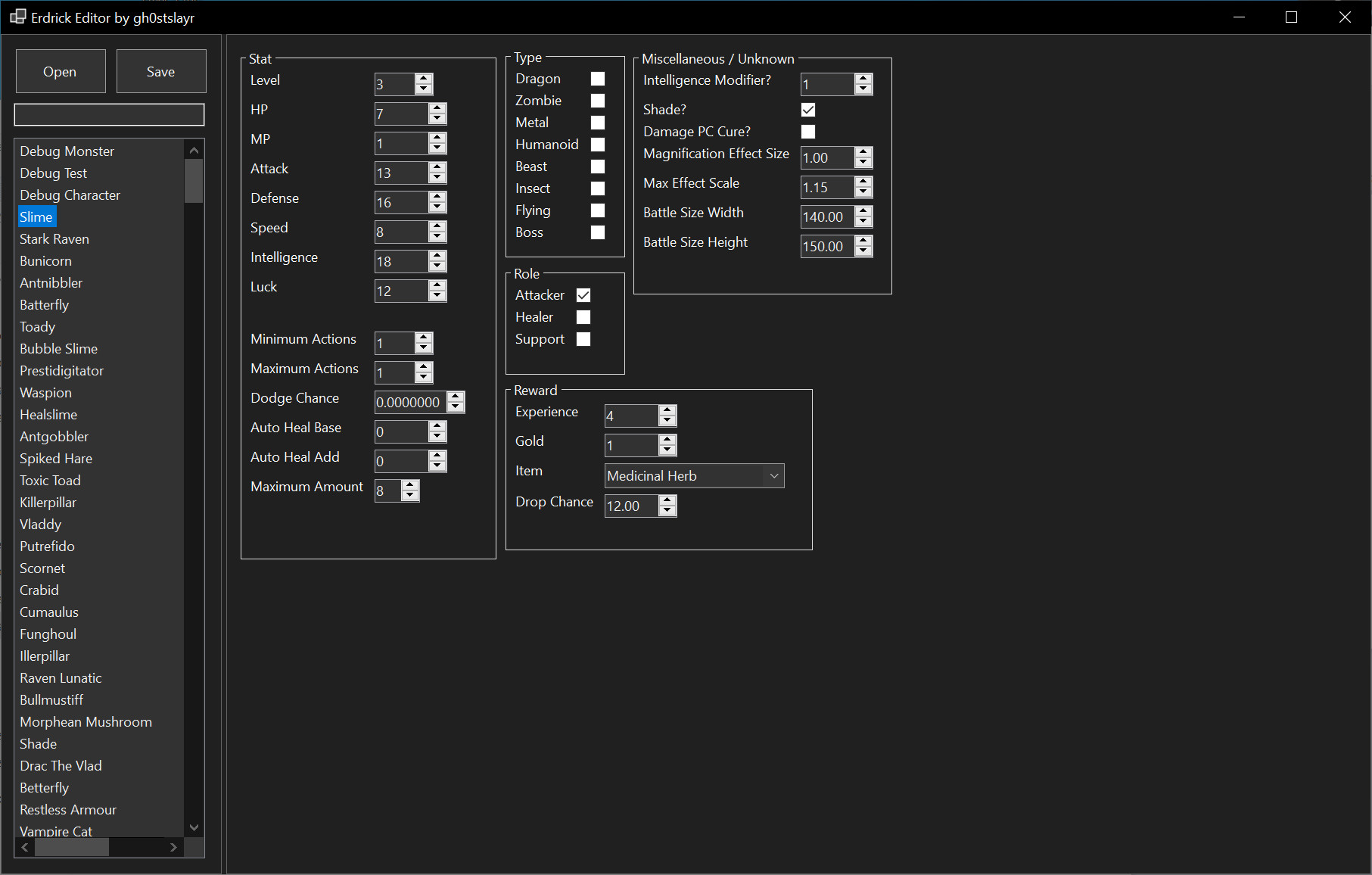 Erdrick Editor Modding Tool for Dragon Quest III HD-2D (PC) | DQ3HD2D Modding Tools