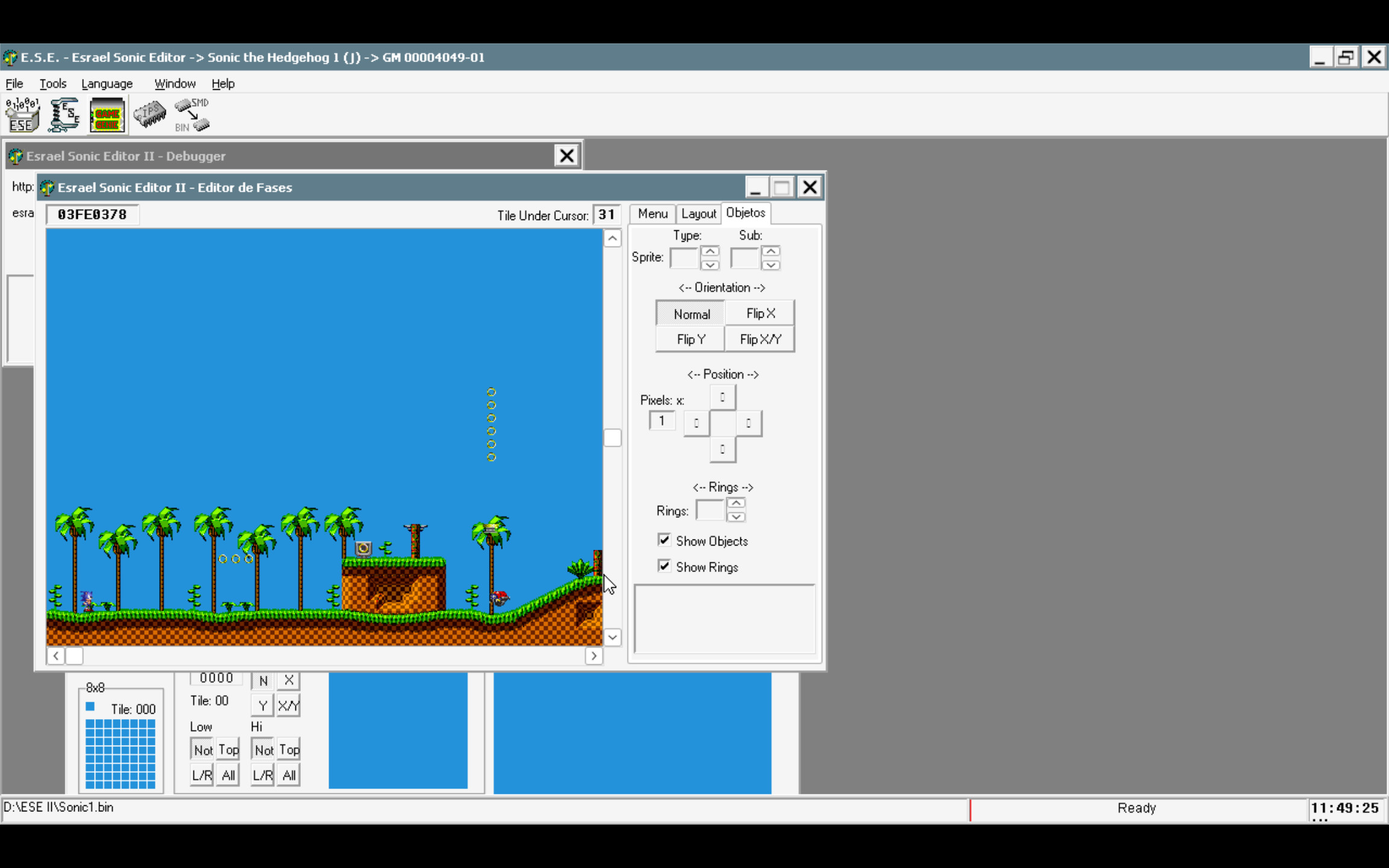 Esrael Sonic Editor II Modding Tool for Sonic The Hedgehog (1991) | Sonic 1 Modding Tools