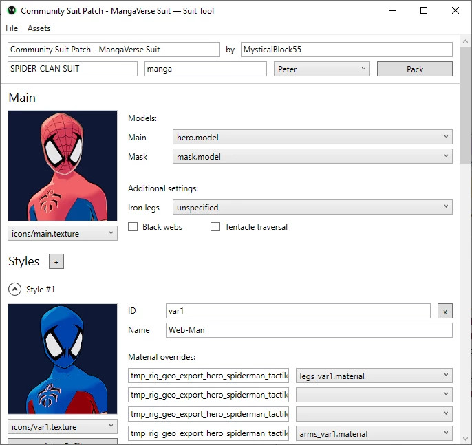 Suit Tool Modding Tool for Marvel's Spider-Man 2 (PC) | MSM2 Modding Tools