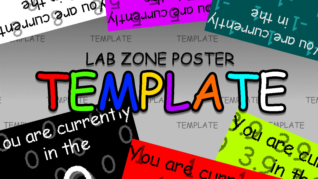 Lab Zone Poster Template Modding Tool for Baldi's Basics | Baldi ...