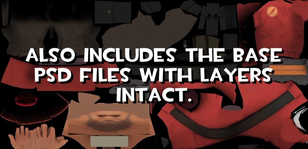 TF2 Merc Texture Collection Modding Tool for Team Fortress 2 | TF2 Modding Tools
