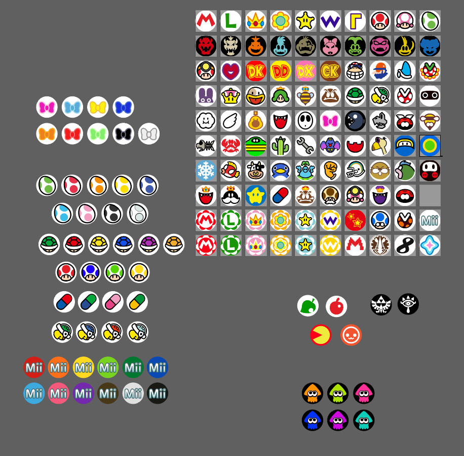HD Super Mario Character Icons/Emblems Modding Tool for Mario Kart 8 Deluxe | MK8D Modding Tools