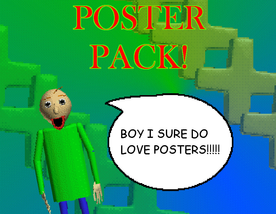 BB+ Poster Templates (PDN Files) Modding Tool for Baldi's Basics ...