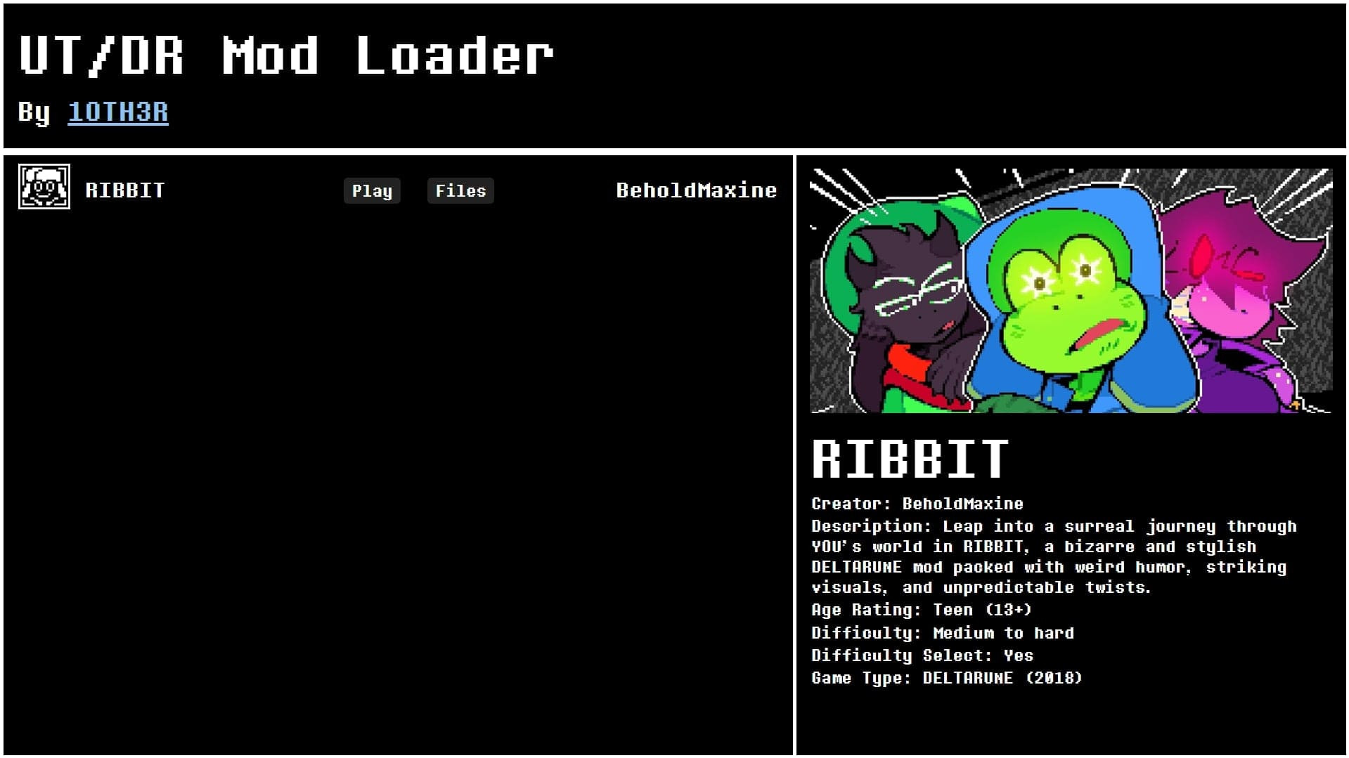 UNDERTALE/Deltarune Mod/Game Manager Modding Tool for Deltarune | DR Modding Tools