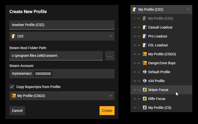 CS Buyscriptor Modding Tool for Counter-Strike 2 | CS2 Modding Tools