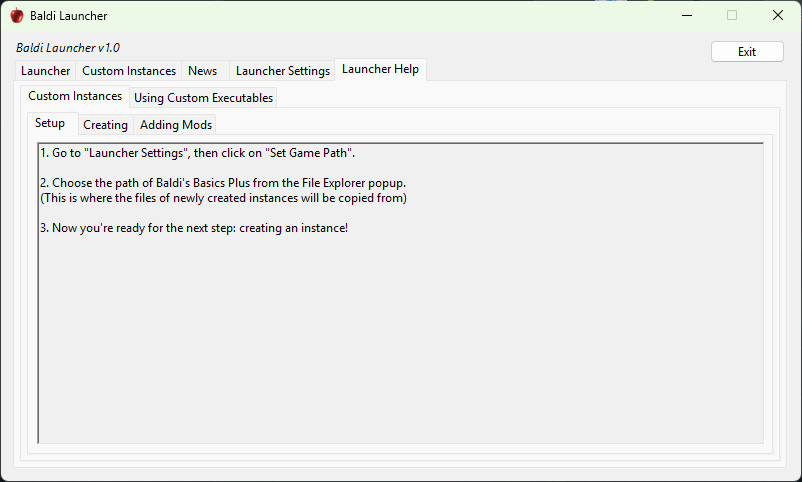 Baldi Launcher Modding Tool for Baldi's Basics | Baldi Modding Tools