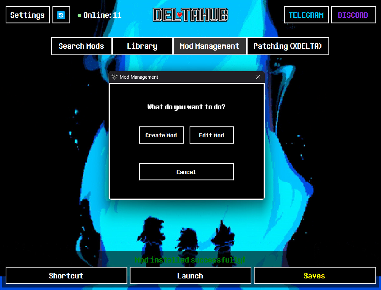 DELTAHUB Modding Tool for Deltarune | DR Modding Tools