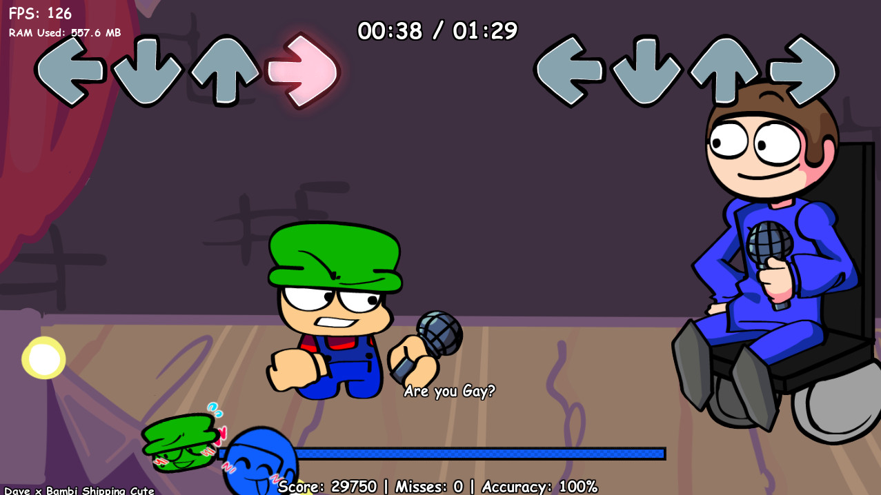 FNF DNB: Golden Apple 1.5 Hud Modding Tool for Friday Night Funkin ...