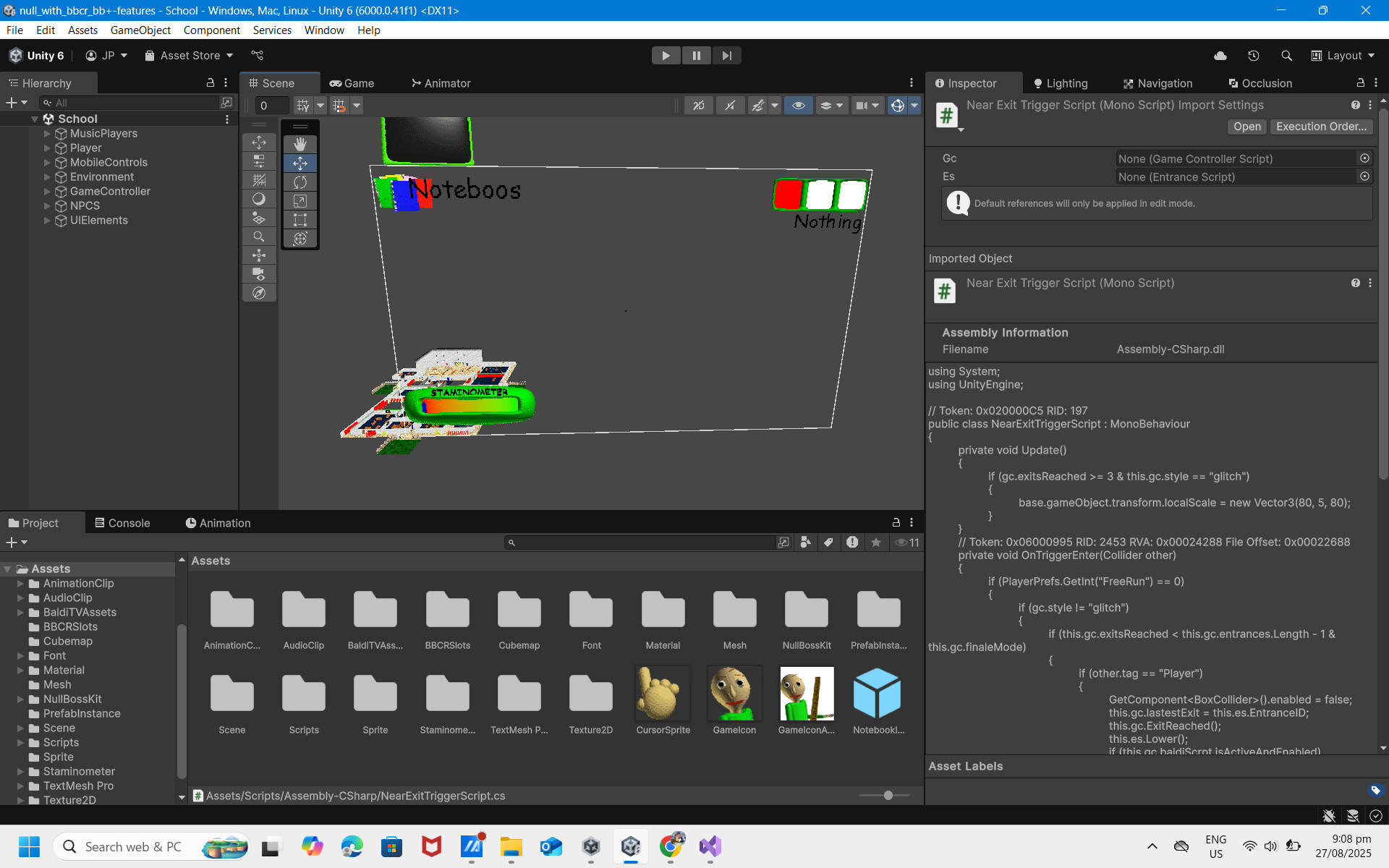 Modified Null Decompile With Bbcr And Bb Features Modding Tool For Baldis Basics Baldi