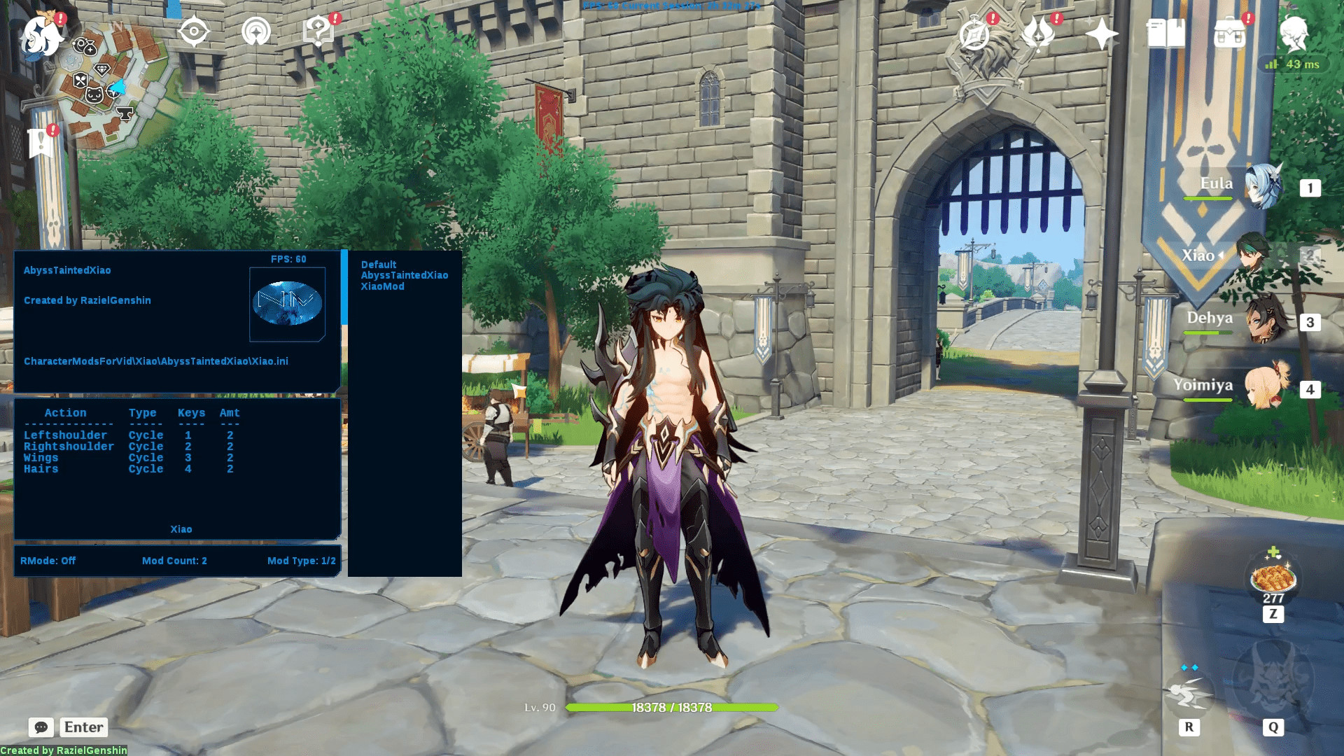 In-Game 'Mod Manager' for GIMI Modding Tool for Genshin Impact | GI Modding Tools