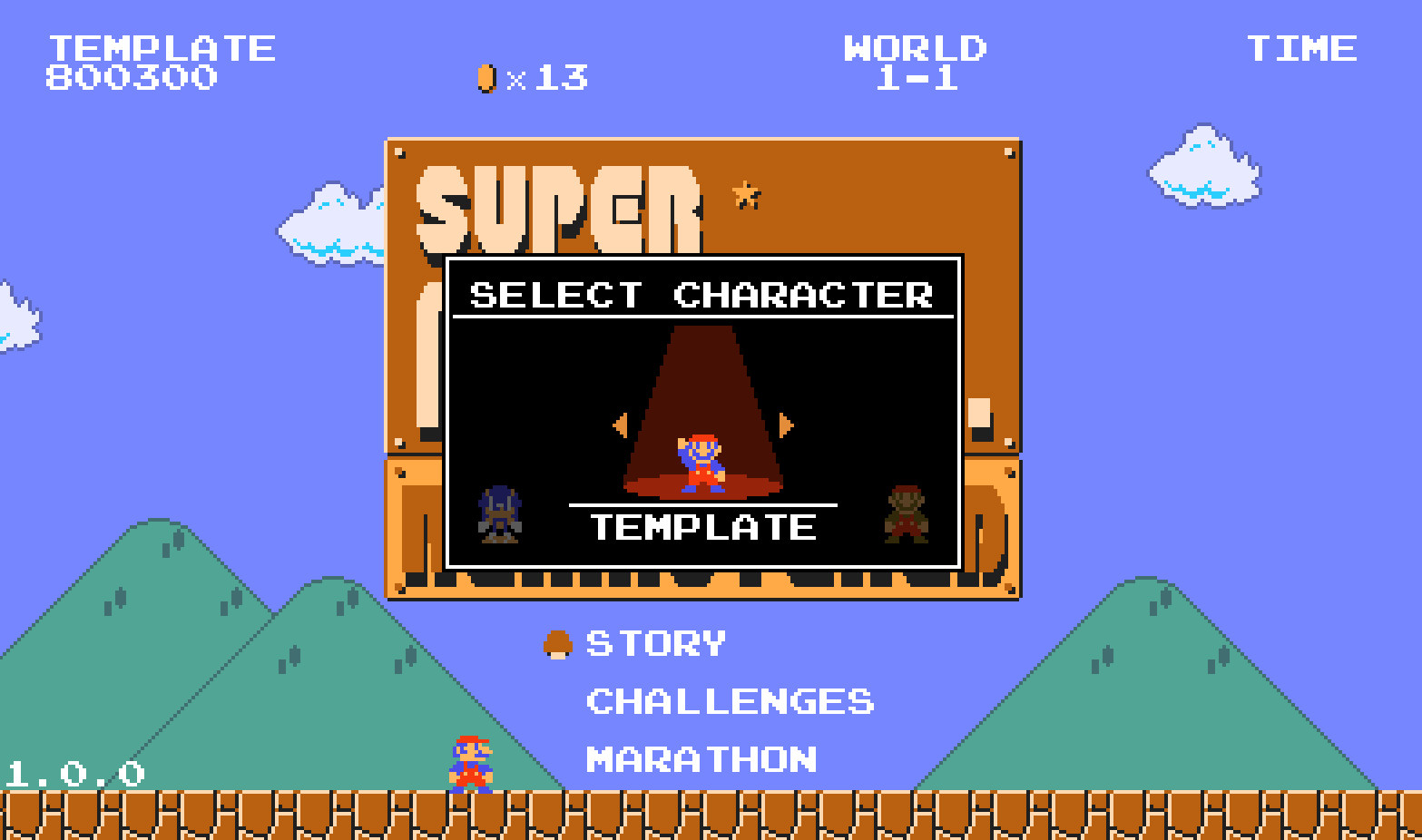 Custom Character Template Modding Tool for Super Mario Bros. Remastered [Unofficial] | SMB1R ...