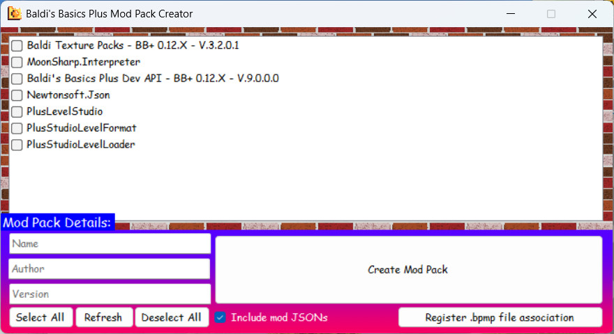 Baldi's Basics Plus Mod Manager Modding Tool for Baldi's Basics | Baldi Modding Tools