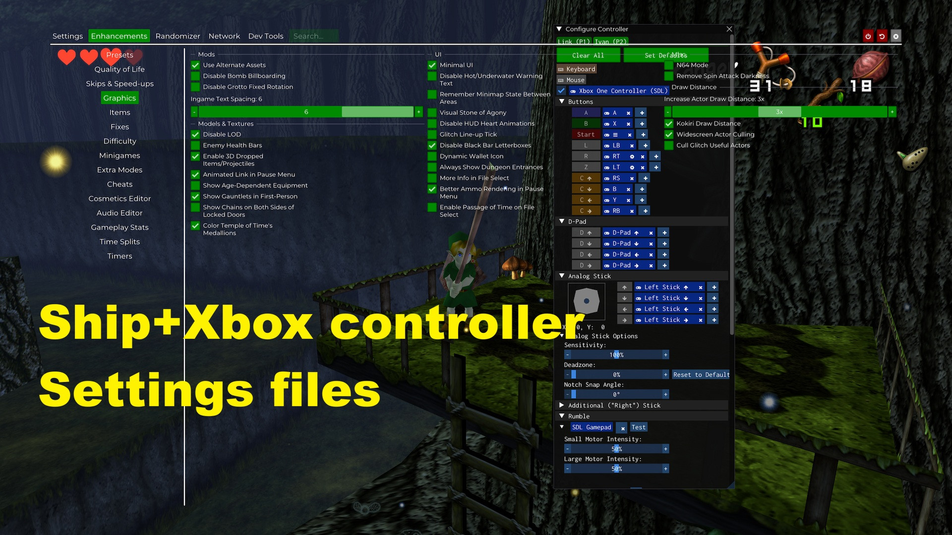 Quick SoH config - settings files Modding Tool for Ship of Harkinian (Ocarina of Time PC Port ...