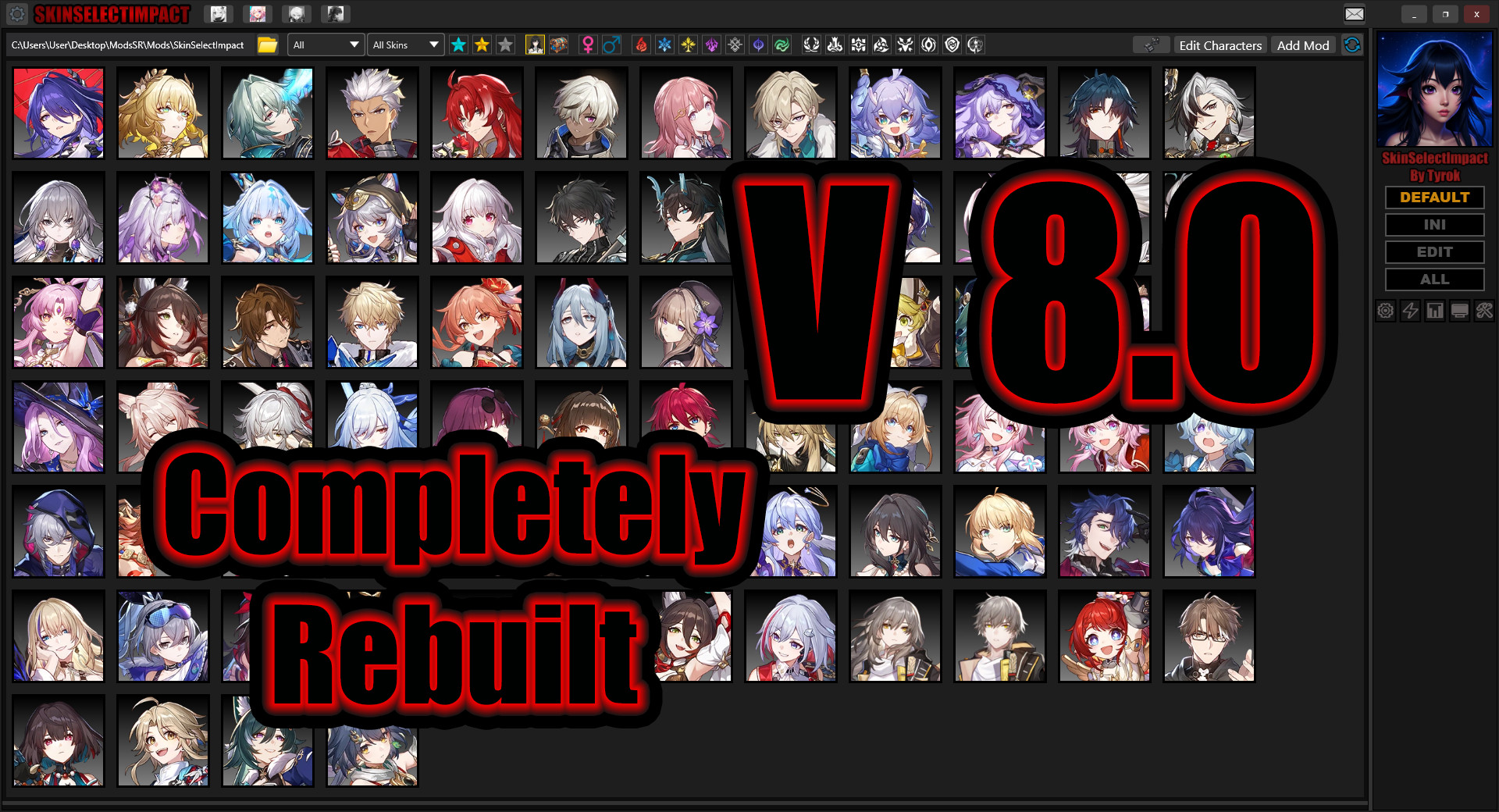 SkinSelectImpact for StarRail Modding Tool for Honkai Star Rail | HSR Modding Tools