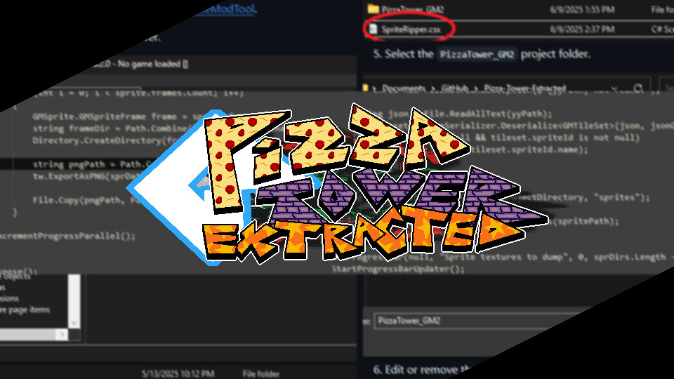 Pizza Tower Extracted - Pizza Tower Decompilation Modding Tool for Pizza Tower | PT Modding Tools