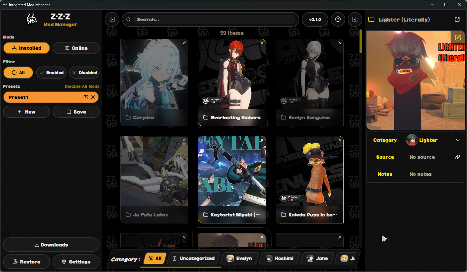 Integrated Mod Manager Modding Tool for Zenless Zone Zero | ZZZ Modding ...