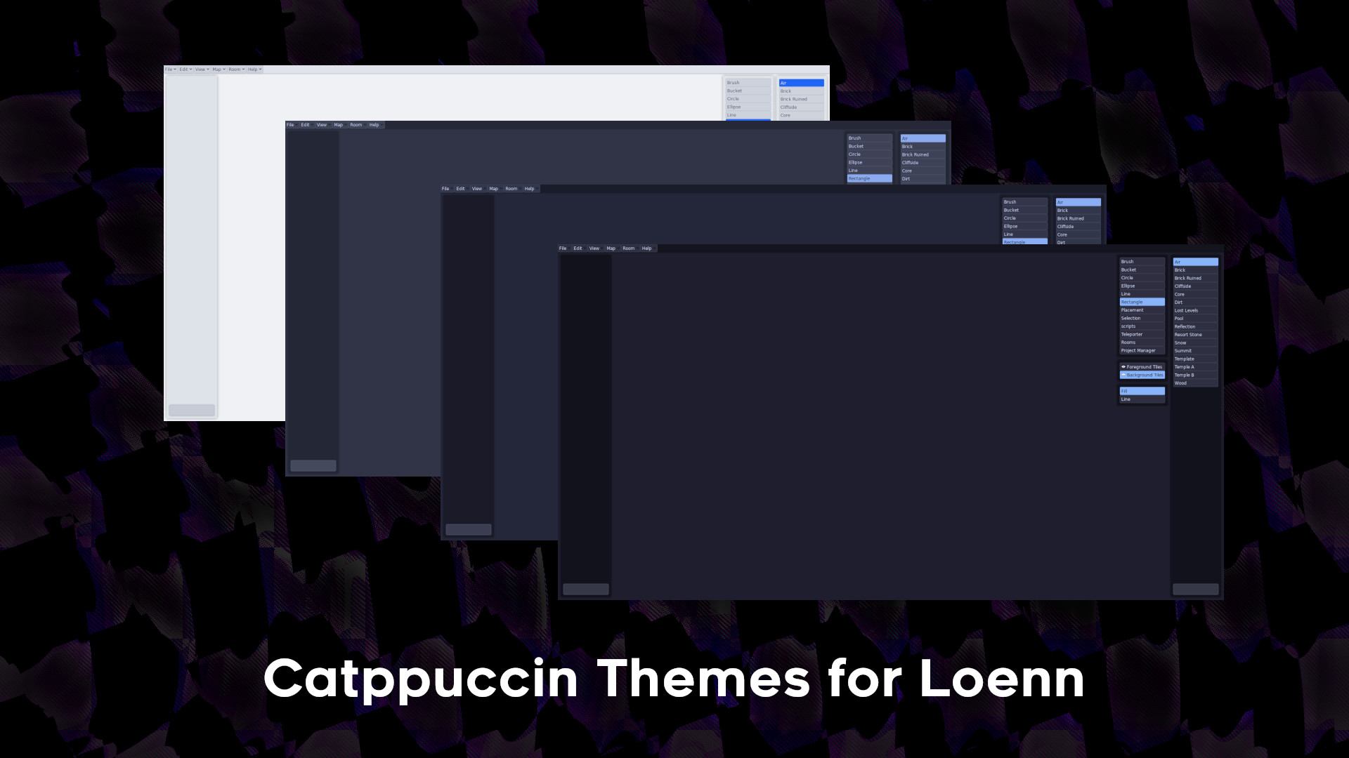 Catppuccin Themes for Loenn Modding Tool for Celeste | Celeste Modding ...