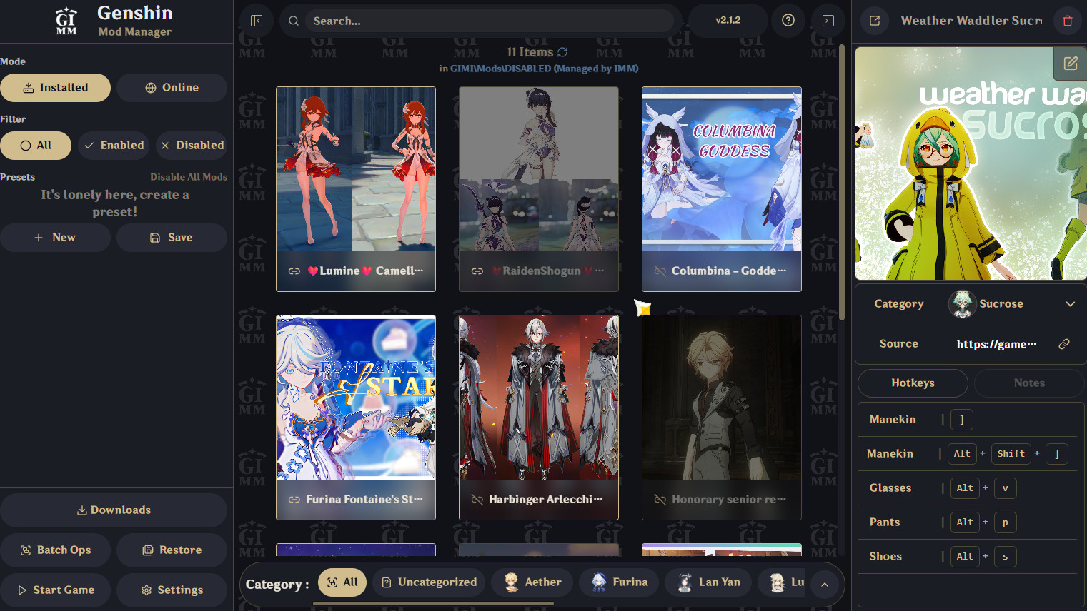 Integrated Mod Manager Modding Tool for Genshin Impact | GI Modding Tools