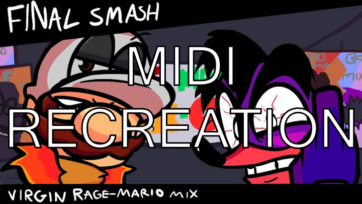 Virgin Rage Mario Mix Midi Recreation. Modding Tool for Friday Night ...
