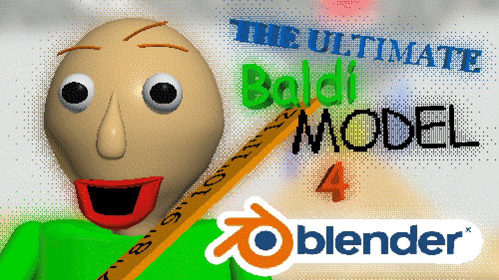 The Ultimate Baldi Model For Blender VER 9 Modding Tool for Baldi's ...