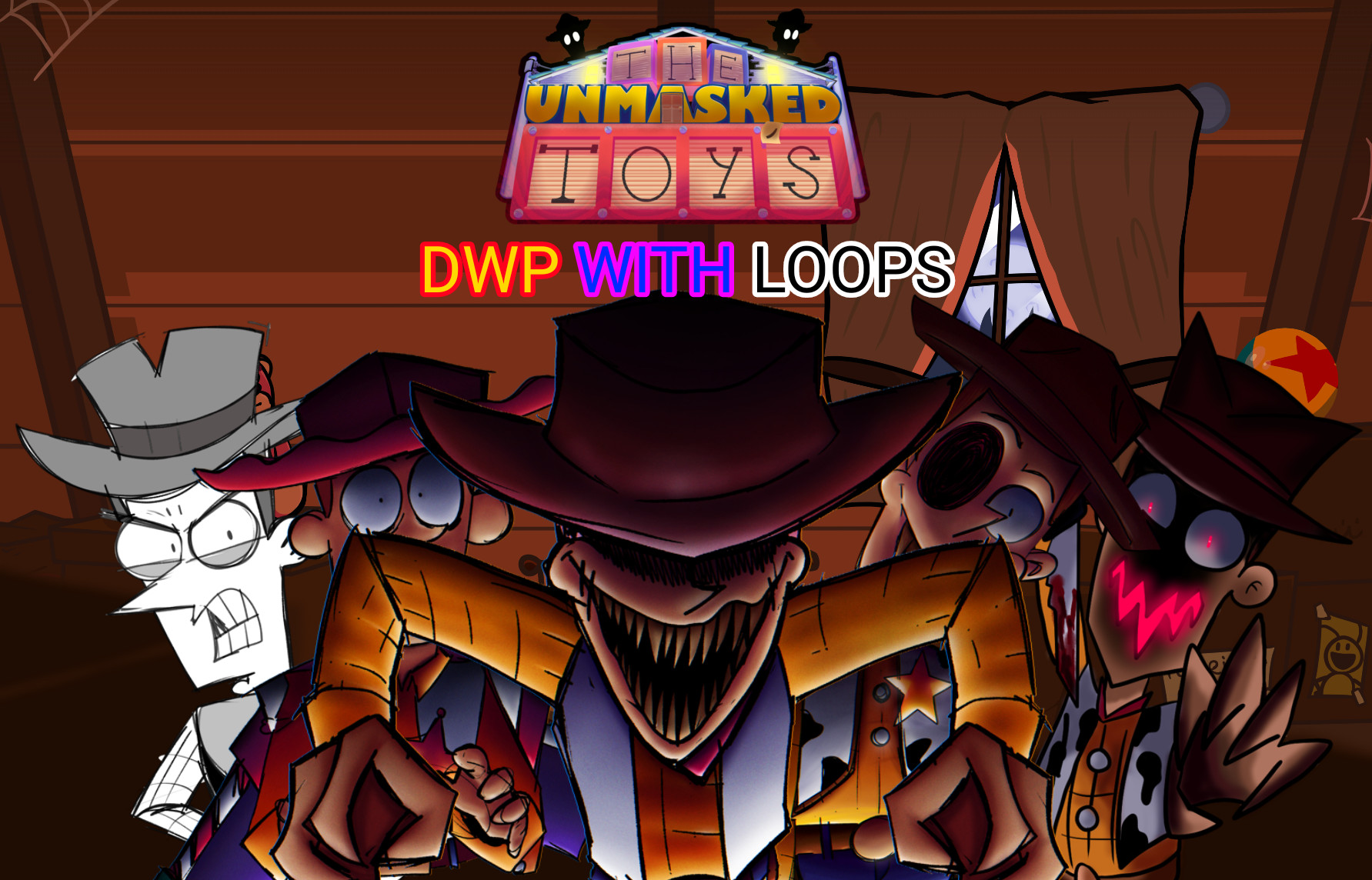 The Unmasked Toys DWP With Loops Modding Tool for Friday Night Funkin ...