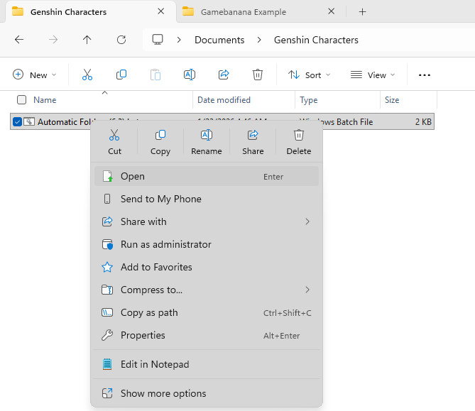 Automatic Folders (Windows) Modding Tool for Genshin Impact | GI ...