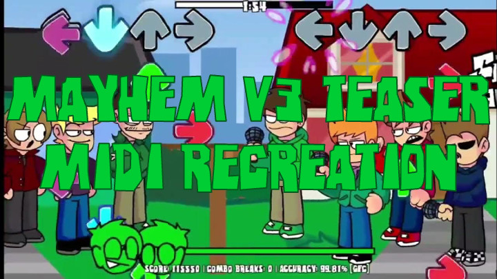 Mayhem V3 Teaser Midi Recreation. Modding Tool for Friday Night Funkin ...