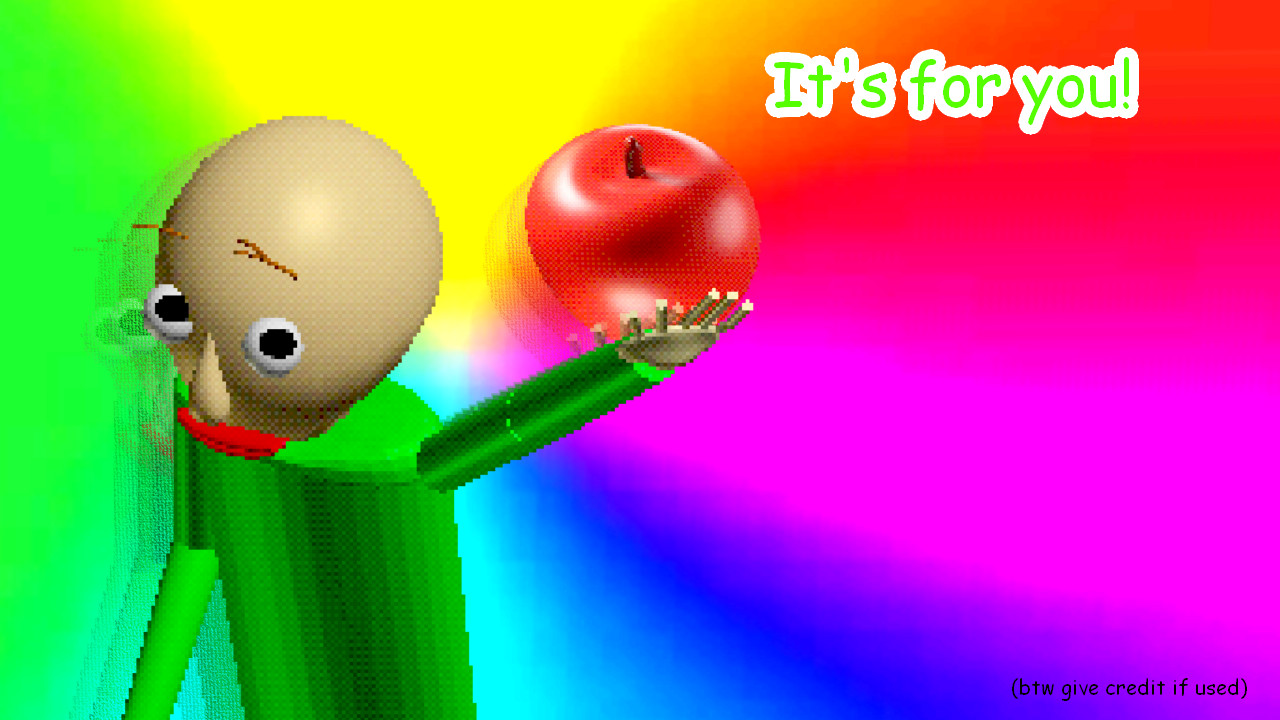 BALDI'S APPLE FOR BLENDER! Modding Tool for Baldi's Basics | Baldi ...