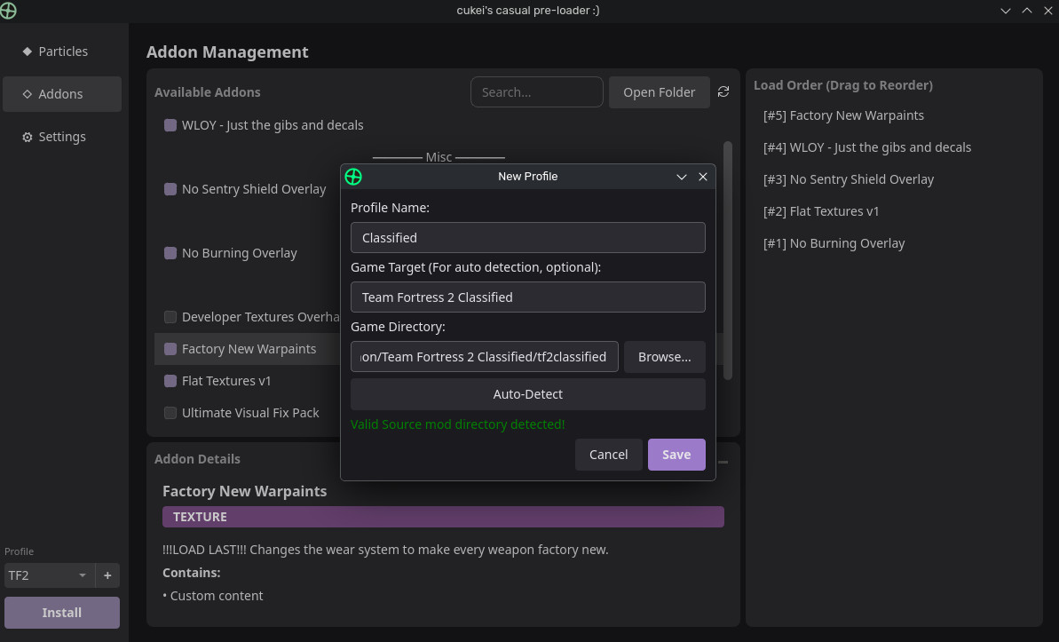 Casual Preloader Modding Tool for Team Fortress 2 | TF2 Modding Tools