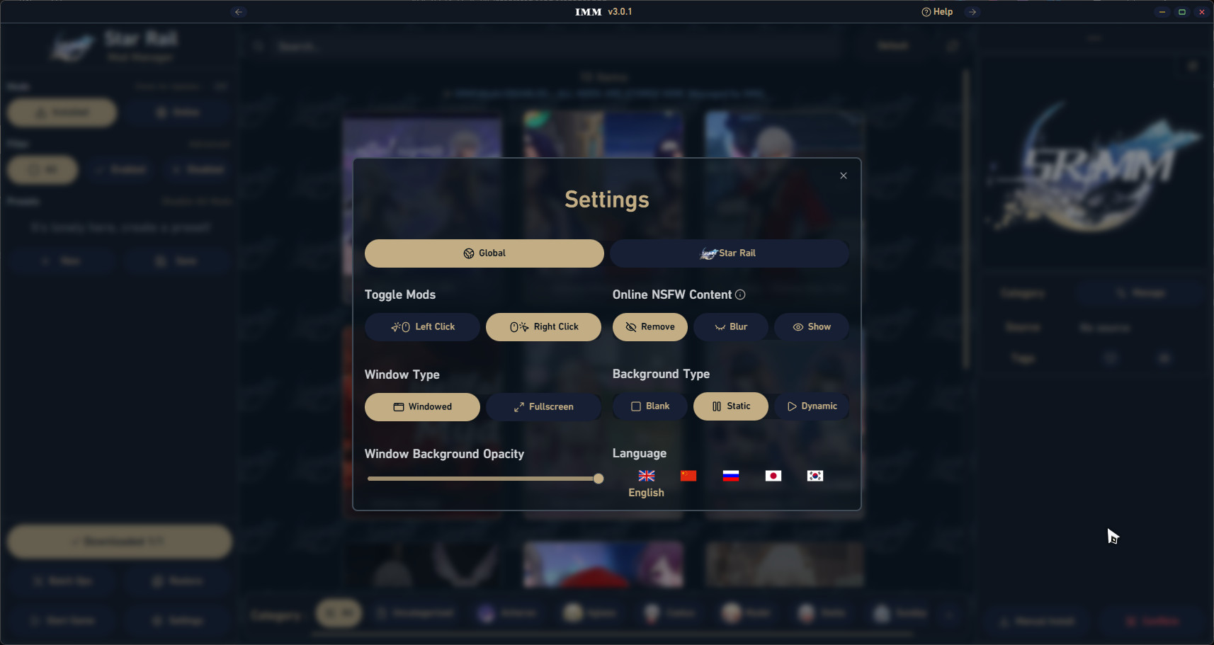 Integrated Mod Manager Modding Tool for Honkai Star Rail | HSR Modding ...