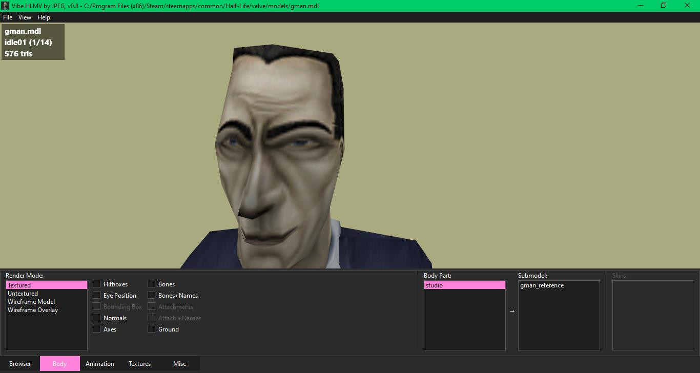 Vibe Model Viewer (Updated Apr.14) Modding Tool for Half-Life | HL ...