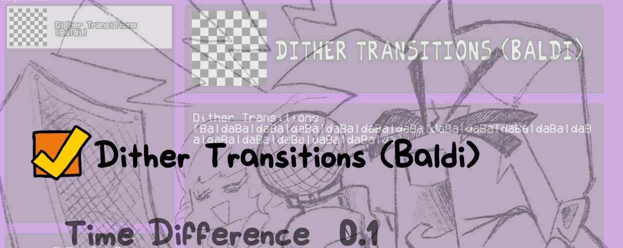 Dither Transitions (baldi) Modding Tool for Friday Night Funkin' | FNF ...