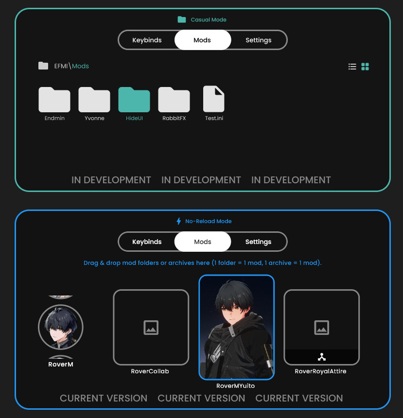 No Reload Mod Manager (Mod Selection) Modding Tool for Honkai Star Rail ...