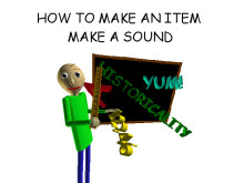 How to Make an item that speeds you up Tutorial for Baldi's Basics ...
