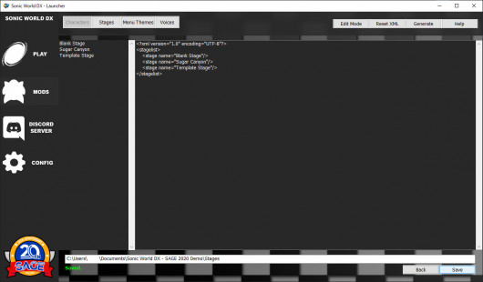 Adding Mods Using The Launcher [Sonic World DX] [Tutorials]