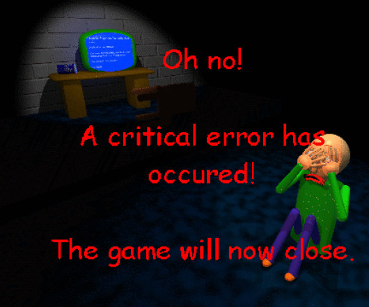 Make BBCR shows Error Screen every time game over! Tutorial for Baldi's Basics | Baldi Tutorials
