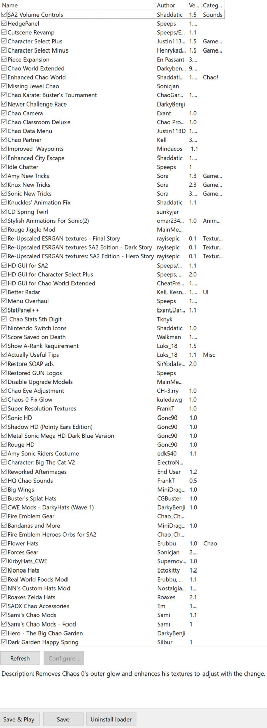 Mod Load Order [Sonic Adventure 2] [Tutorials]