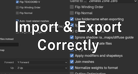 Correctly Importing and Exporting with Blender Tutorial for Zenless Zone Zero | ZZZ Tutorials