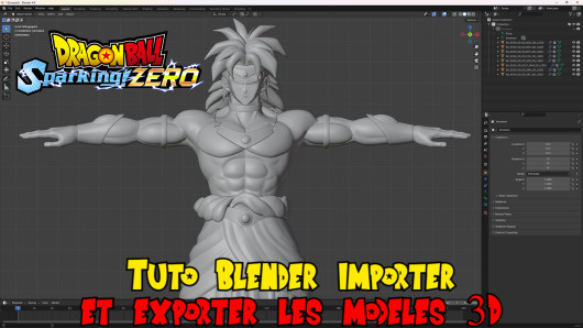 Blender import and export 3D models Tutorial for Dragon Ball: Sparking! ZERO | DBSZ Tutorials