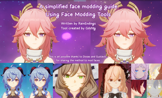 Creating Face Mods with Face Modding Tools Tutorial for Genshin Impact ...