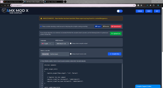 How to compile CS 1.6 AMX Mod X plugins online Tutorial for Counter ...