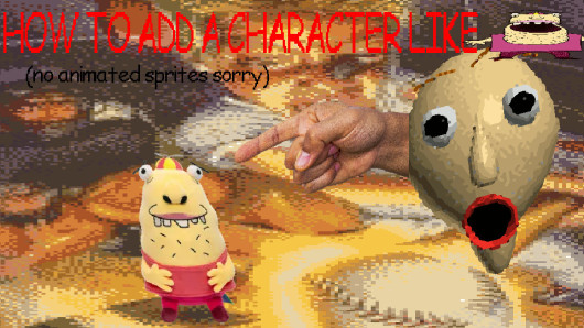 How to add character like Beans! (ARENA AI) Tutorial for Baldi's Basics ...