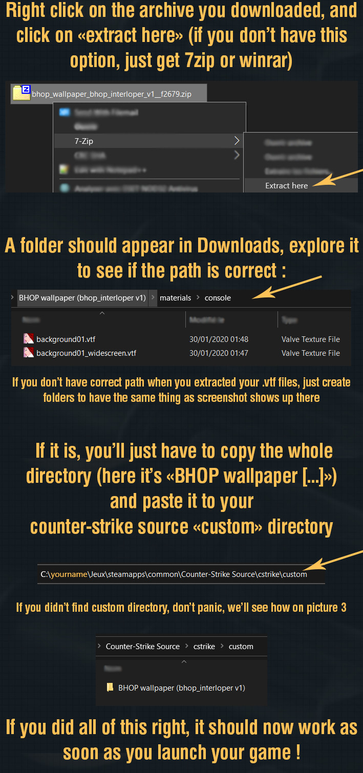 How to install a game menu background Tutorial for Counter-Strike ...