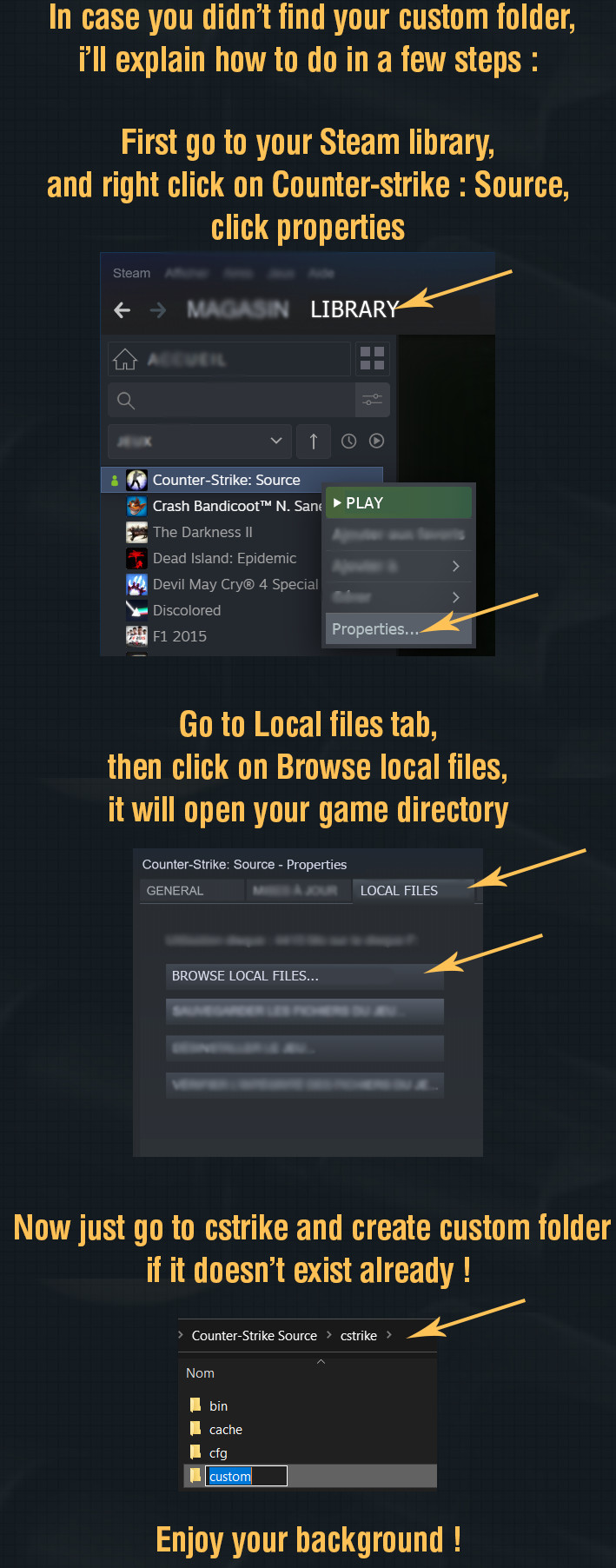 How to install a game menu background Tutorial for Counter-Strike ...