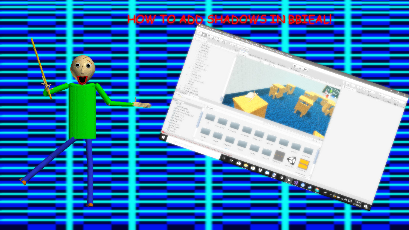 How to add shadows to baldi's basics! Tutorial for Baldi's Basics | Baldi Tutorials