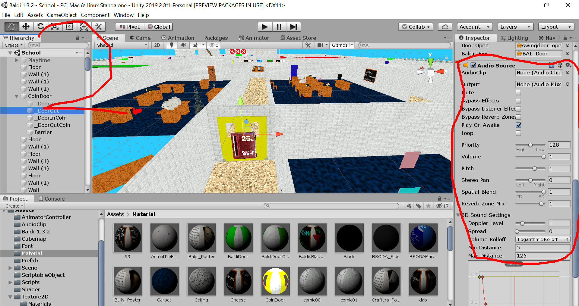 How to make a Coin Door Tutorial for Baldi's Basics | Baldi Tutorials