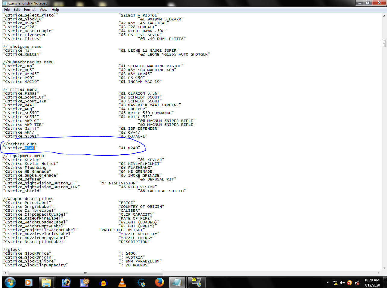 Changing VGUI menu weapon names Tutorial for Counter-Strike 1.6 | CS1.6 ...