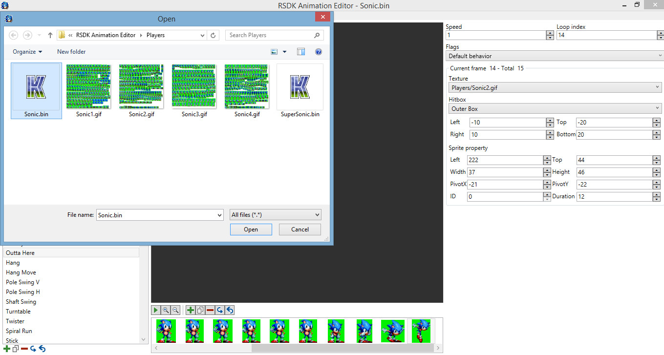 How To Edit Which Sprites Animations Use Tutorial for Sonic Mania | SM ...
