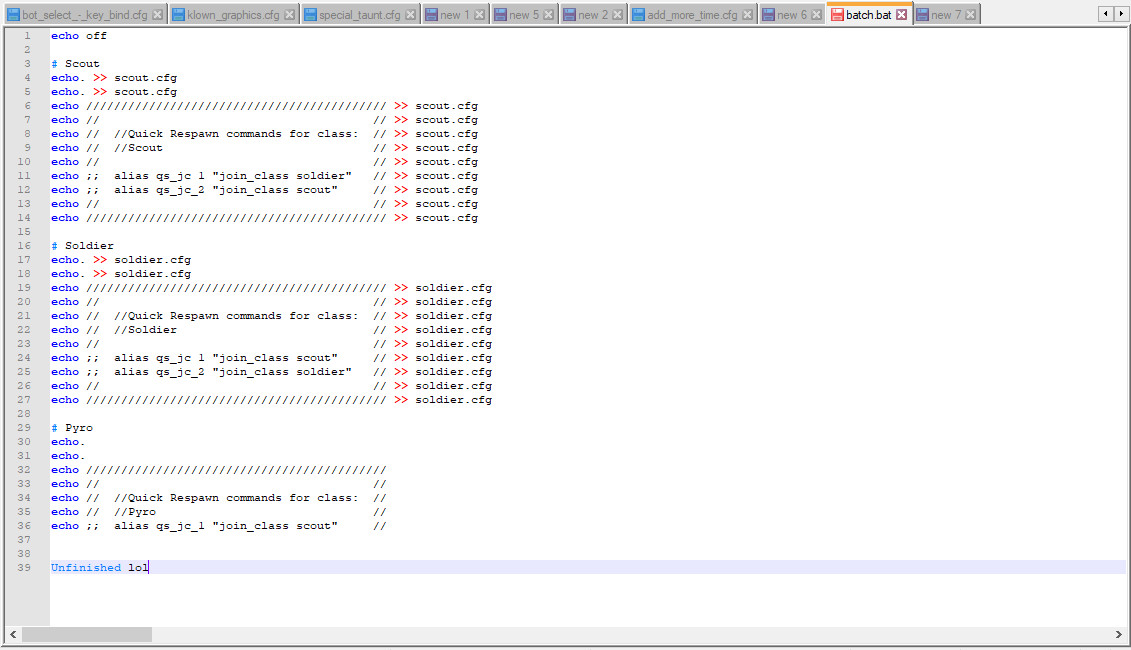 How to add commands to already existing cfg files [Team Fortress 2 ...